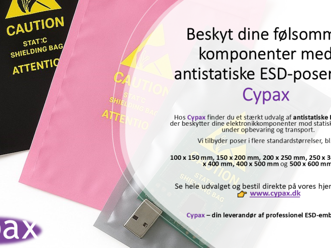 Cypax - Elektronikkomponenter, strømforsyninger, kabler & støbemasse